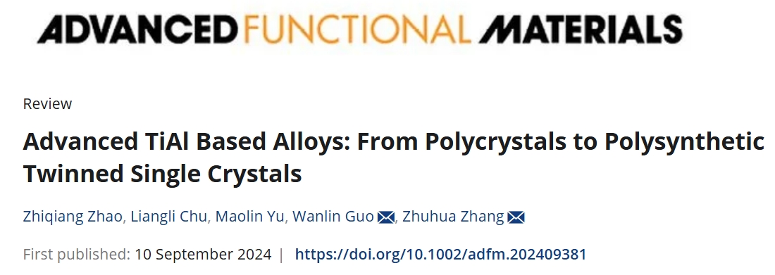 Advanced TiAl Based Alloys: From Polycrystals to Polysynthetic Twinned ...